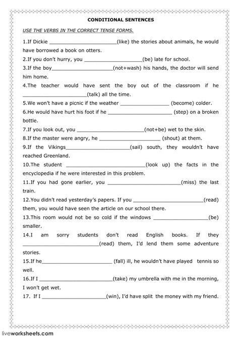 Conditional Sentences Mixed Worksheet Artofit Conditional Sentences Mixed Worksheet Artofit