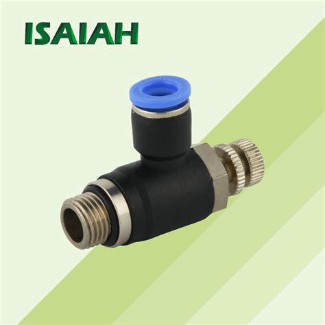 Pneumatic Component Large Flow Throttle Valve G Thread Air Flow Speed