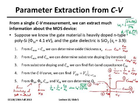 Lecture 18 Outline The Mos Capacitor Contd Effect