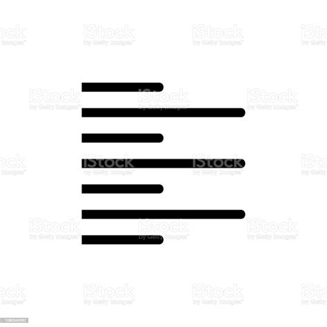 Editorial Left Text Icon Simple Glyph Vector Of Text Editor Set Icons