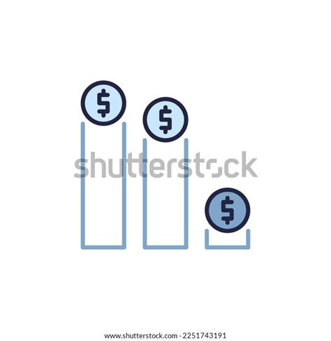 Devaluation Chart Dollar Coins Vector Currency Stock Vector Royalty Free 2251743191 Shutterstock