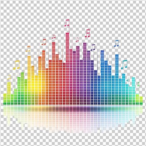 Colorful Sound Wave Equalizer Premium Ai Generated Psd