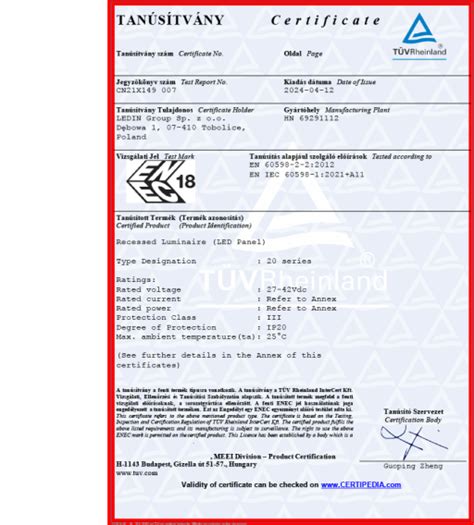 Led Line Prime Backlit Panels With Enec Certificate Led Line En