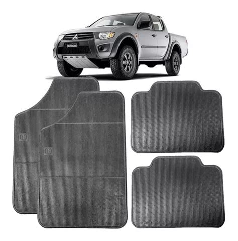 Tapete Borracha Mitsubishi L200 gl triton 4 Peças Parcelamento sem