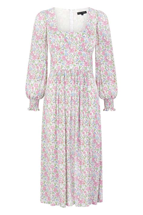 Coco Fennell Ditsy Pink Flower Print Dolly Dress