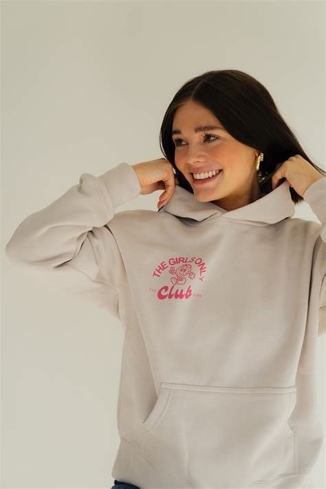 Limited Edition Girls Only Club Hoodie Bone Garnuu