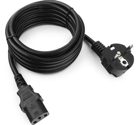 Кабель питания Cablexpert 3м, Schuko- C13, 3x1 кв.мм, черный, с ...