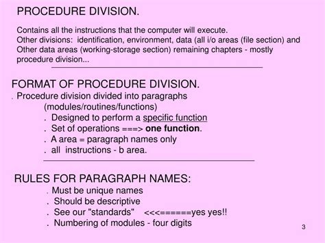 Ppt The Procedure Division Powerpoint Presentation Free Download