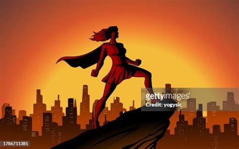 228 Superhero Outline High Res Illustrations Getty Images