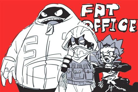 Fatgum And Tamaki Amajiki And Kirishima Eijirou
