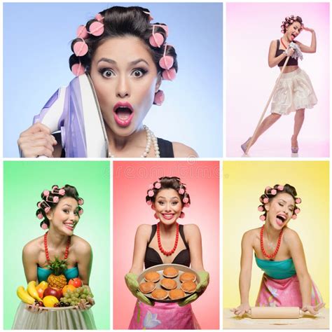 Femme Au Foyer Sexy Photo Stock Image Du Copie Domestique