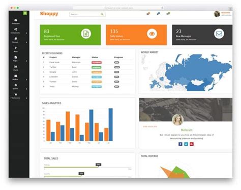 Free Responsive Bootstrap Admin Templates For Multi Device Users