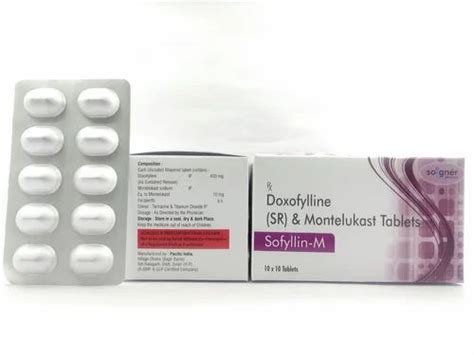 Doxofylline 400 Mg And Montelukast 10 Mg Sofyllin M Tab Arlak Biotech