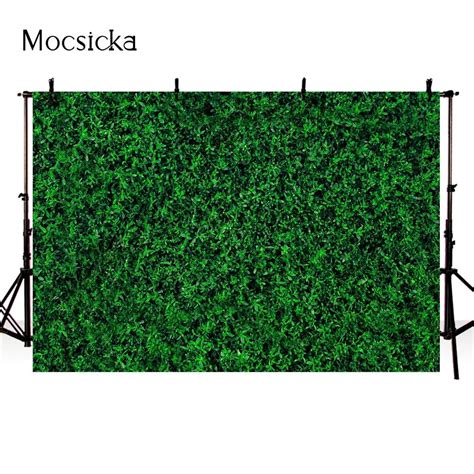 Grass Wall Photography Backdrops Spring Wedding Bridal Shower Photo