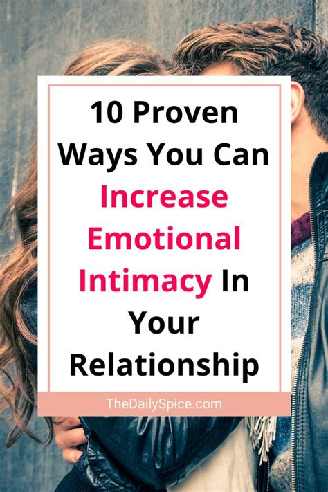 10 Ways To Improve Intimacy In Your Relationship The Daily Spice Intimacy Relationship