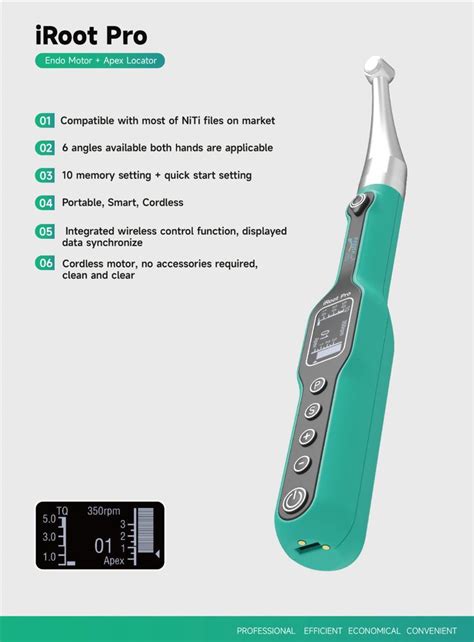Irootpro Endodontic Motor System How To Use Dental Probes Sonic