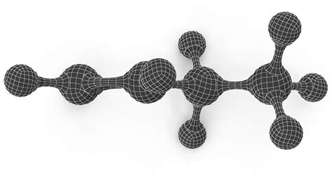 3d Butene Molecular Model Turbosquid 1278504