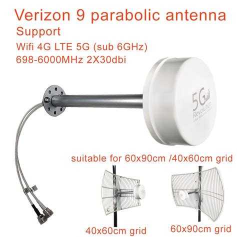 Dual Polarization Mimo Parabolic Antenna MHz G G G G MIMO Feed For Grid Antenna