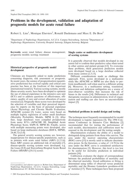 Pdf Problems In The Development Validation And Adaptation Of