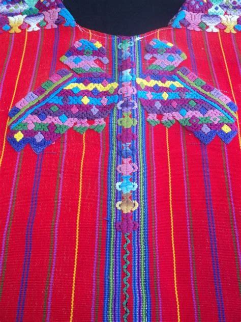 Vint Santo Domingo Xenacoj Huipil Detail Guatemalan Textiles Diy
