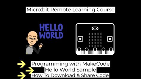 Microbit First Program Hello World In Makecode Youtube