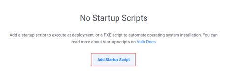 How To Manage Startup Scripts For Vultr Instances Vultr Docs