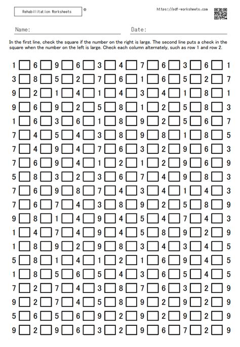 Attention Switching Task Comparing Left And Right Numbers
