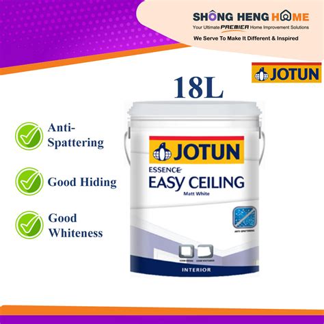 L Jotun Essence Easy Ceiling White Matt Finish Lazada
