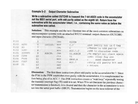 The Microcontroller Chapter SERIAL PORT OPERATION