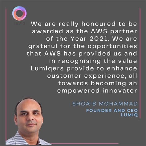 Nikhil Suthar On Linkedin Congratulations Kudos Lumiq Awspartners
