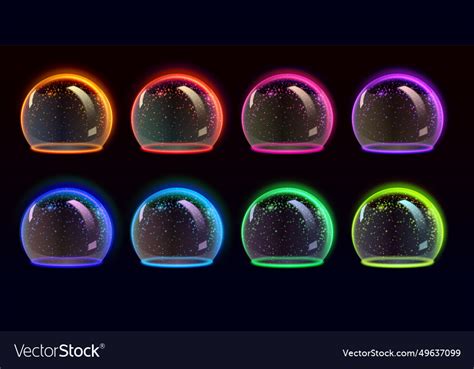 Sphere Shield With Glow Textured Surface Vector Image