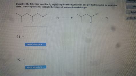 Solved Complete The Following Reaction By Supplying The Chegg