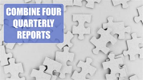 Combine Four Quarterly Reports Excel Tips Mrexcel Publishing