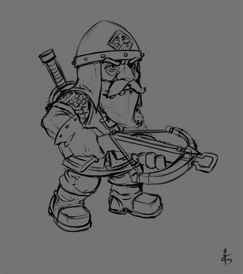Dwarf Crossbowman Behance
