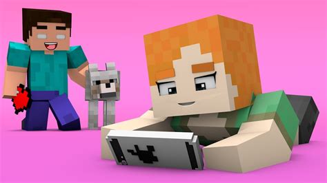 Steve Caught Alex Steve Bites Alex Steve I M Stuck Minecraft
