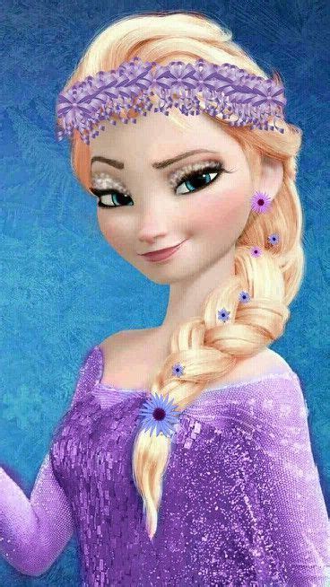 Elsa Purple Dress Drawing By Unknown Frozen Disney Princess