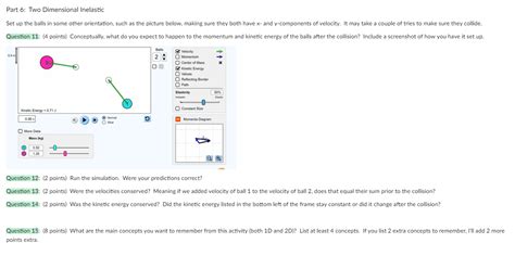 Part 6 Two Dimensional Inelastic Set Up The Balls In