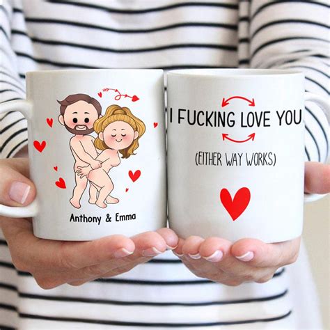 Personalized I Love You Coffee Mug I Fuking Love You Either Way