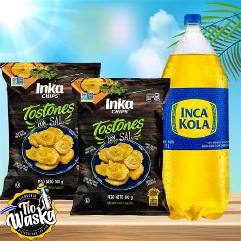 Pack Inca Kola 3l 2 Papas Inka Chips Tostones Rappi