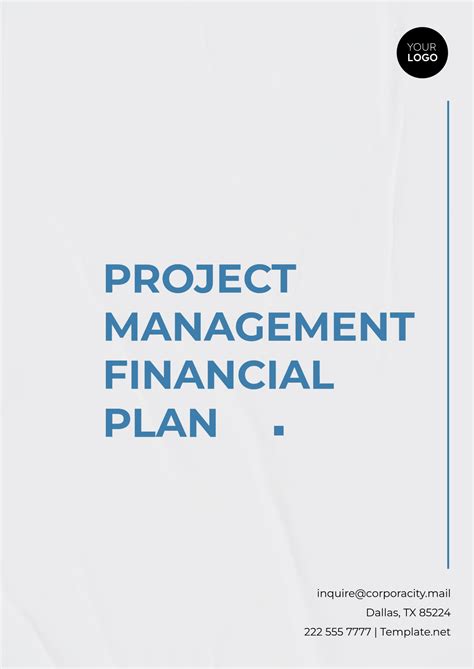 Free Project Management Financial Plan Template To Edit Online