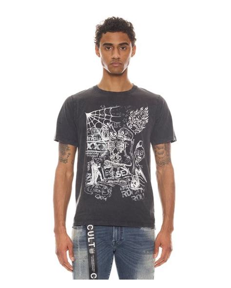 Cult Of Individuality Anarchy T Shirt In Gray For Men Lyst
