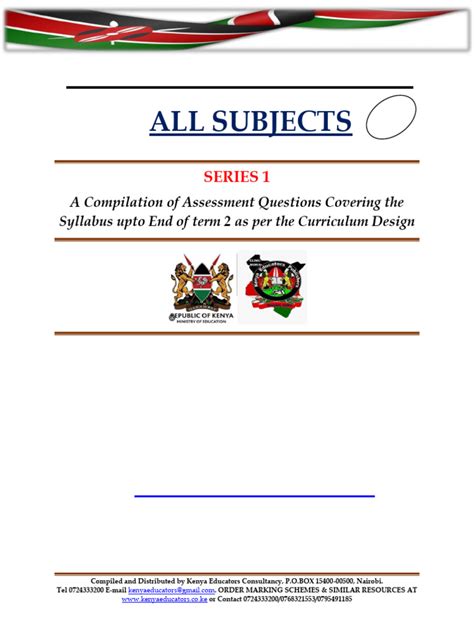 Form 1 Endterm 2 S1 Exam Pdf