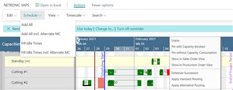 Drag And Drop Production Scheduling Automatic Scheduling Or Both