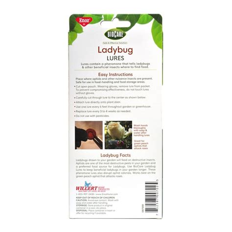 Enoz Biocare Ladybug Lures 3 Pack 12 Lures Pesticide Free