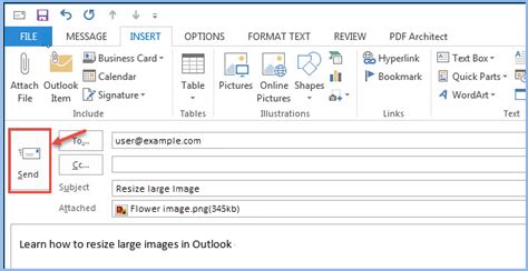 Resizing Large Image Attachments In Outlook Outlook Support