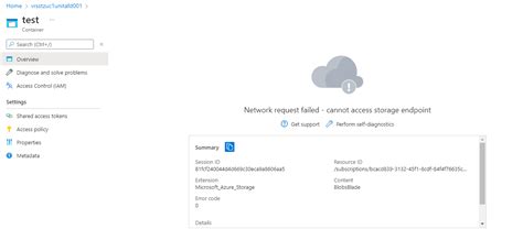 unable to access blob containers microsoft qanda