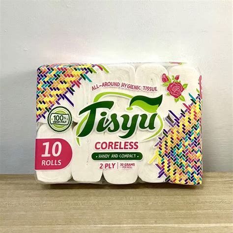 10 X Tisyu Coreless Bathroom Tissue 2 Ply 30 G Shopee Philippines