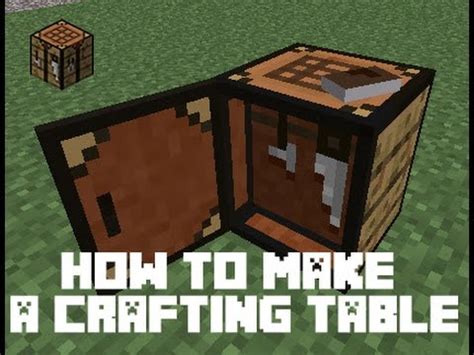 How To Make A Crafting Table In Minecraft YouTube