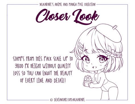 Chibi Stamp Procreate Procreate Character Stamp Chibi Base Etsy