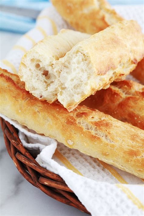 Baguettes magiques sans pétrissage recette rapide Cuisine Culinaire